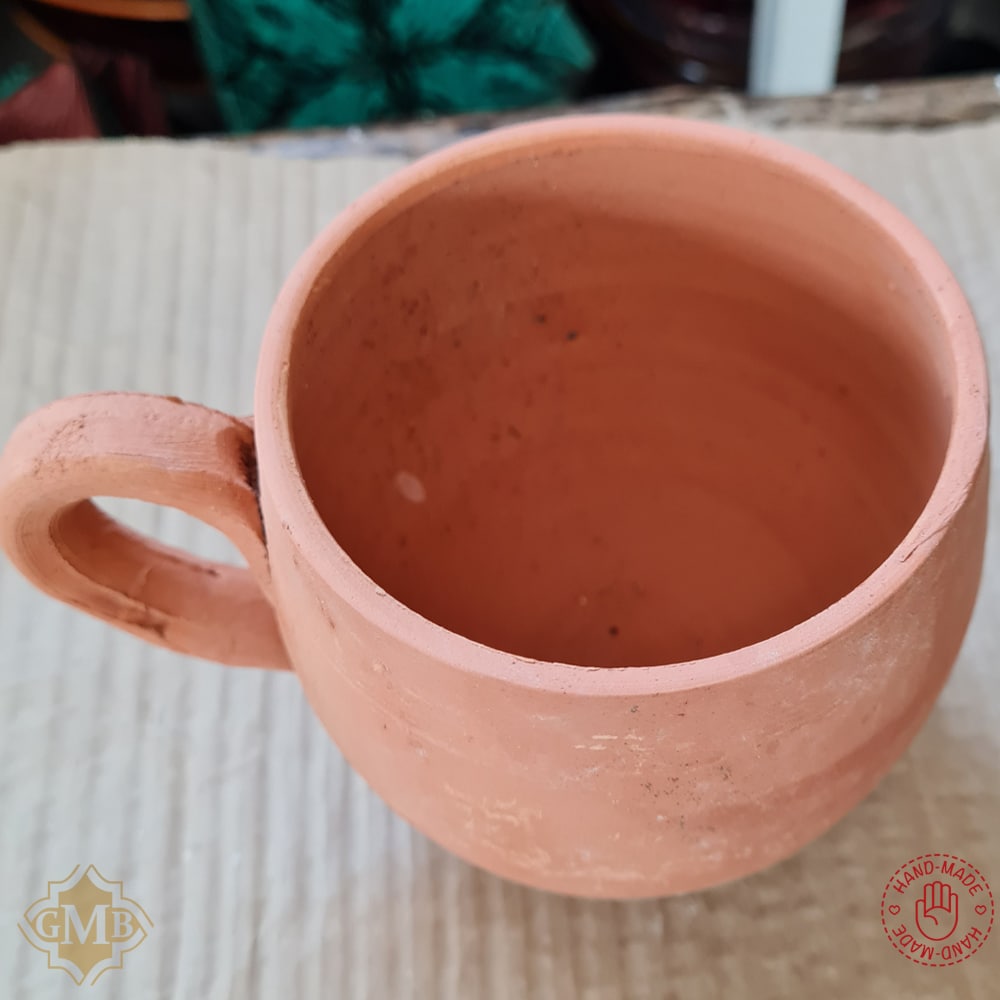 Pure Moroccan Aker Fassi Handmade Clay Pot For Lip & Cheek Stain